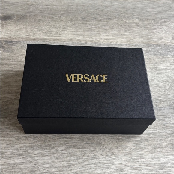 Versace | Other | Versace Shoe Box Dust Bag And Authenticity Card Black ...